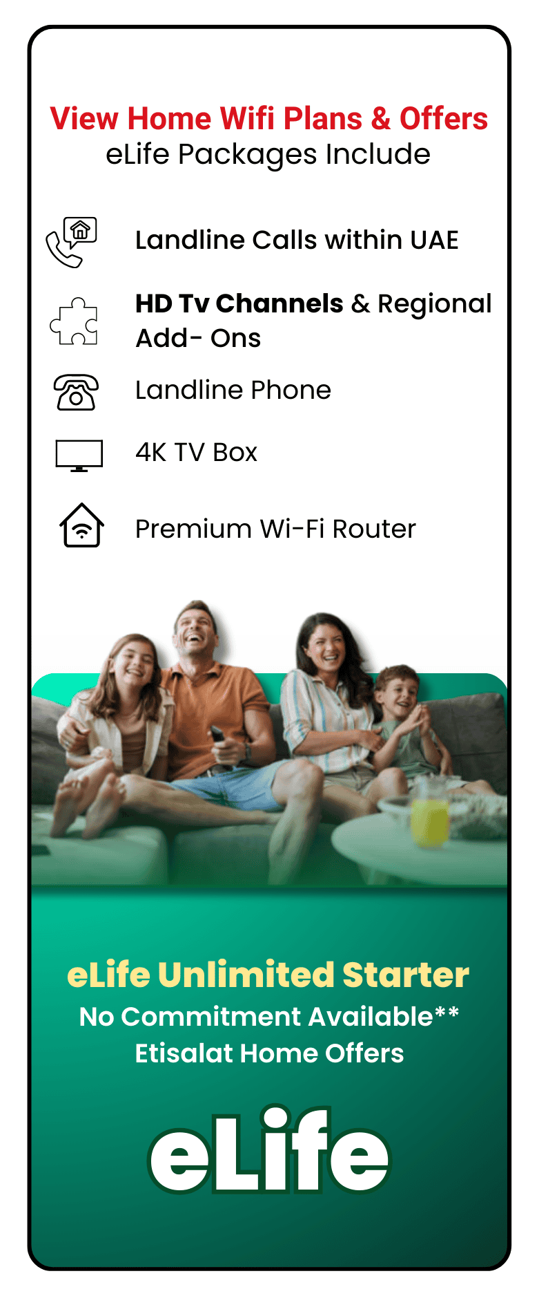 Etisalat Home Internet UAE | Unlimited Data & Fast Connection Plans